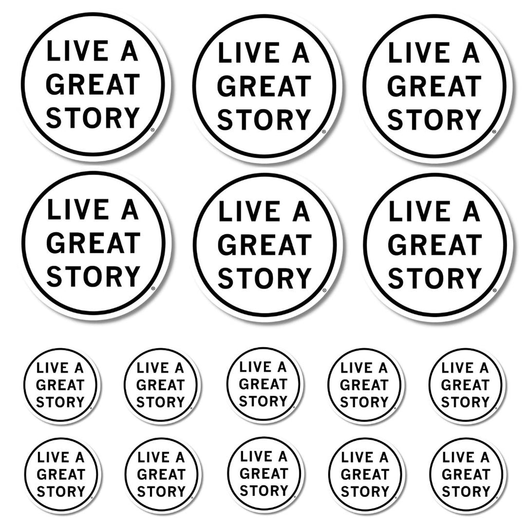 LIVE A GREAT STORY Inspiration Sticker Pack